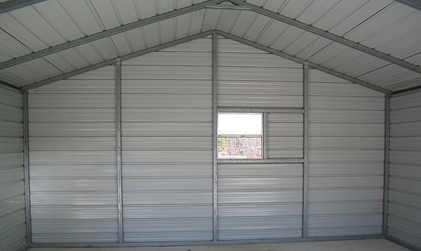 Steel Garage Interior 20x20 Metal Garage Inside